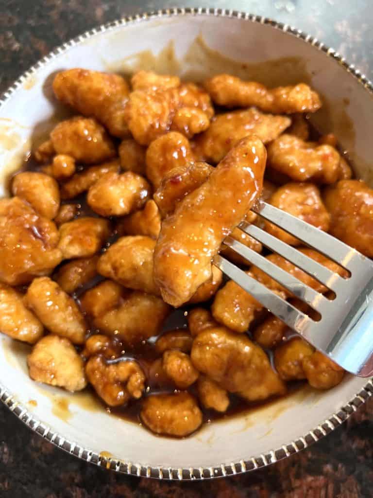 Frozen General Tso’s Chicken in the Air Fryer – Melanie Cooks