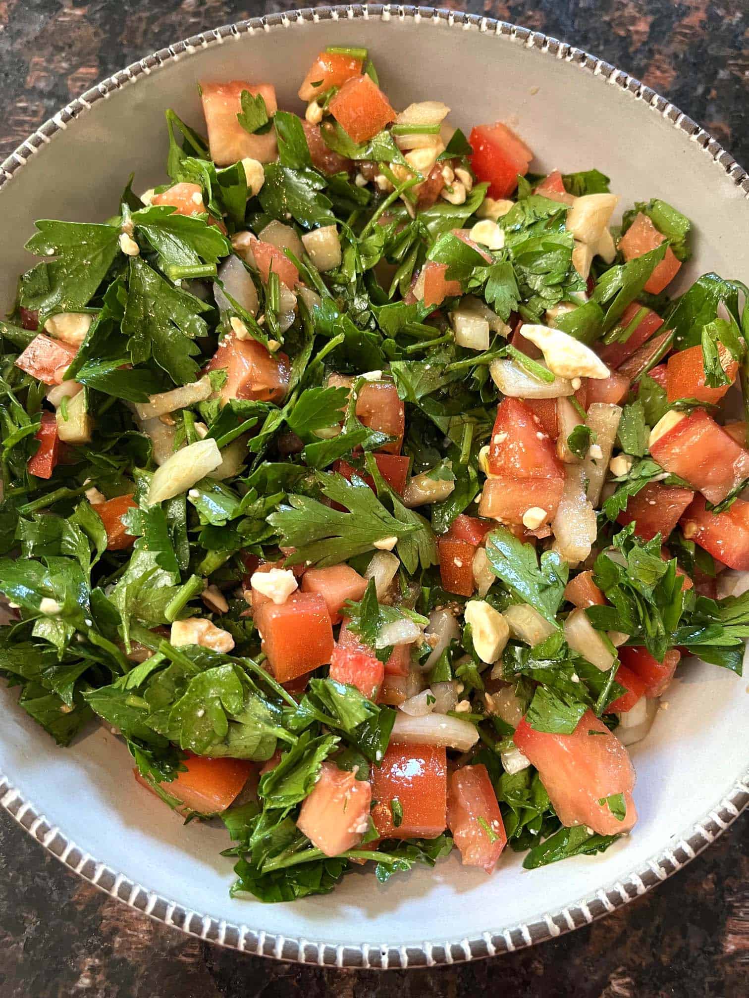 Fresh Parsley Salad Recipe With Tomatoes And Feta – Melanie Cooks