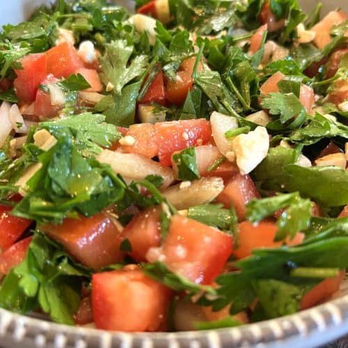 Fresh Parsley Salad Recipe With Tomatoes And Feta – Melanie Cooks