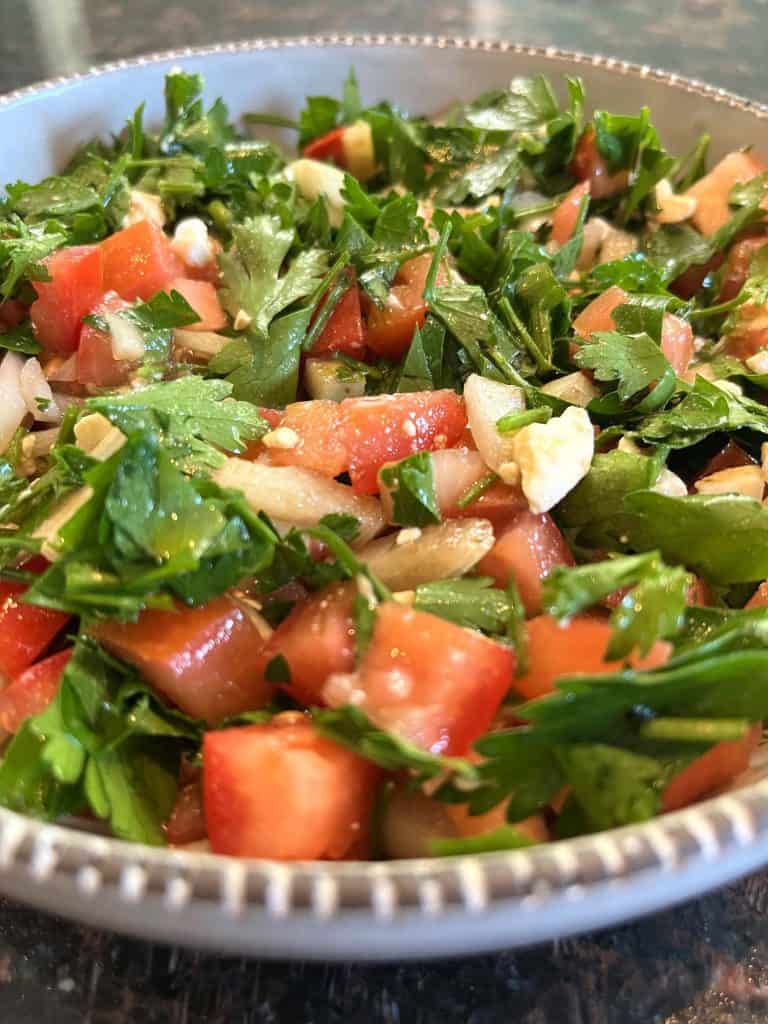 Fresh Parsley Salad Recipe With Tomatoes And Feta – Melanie Cooks