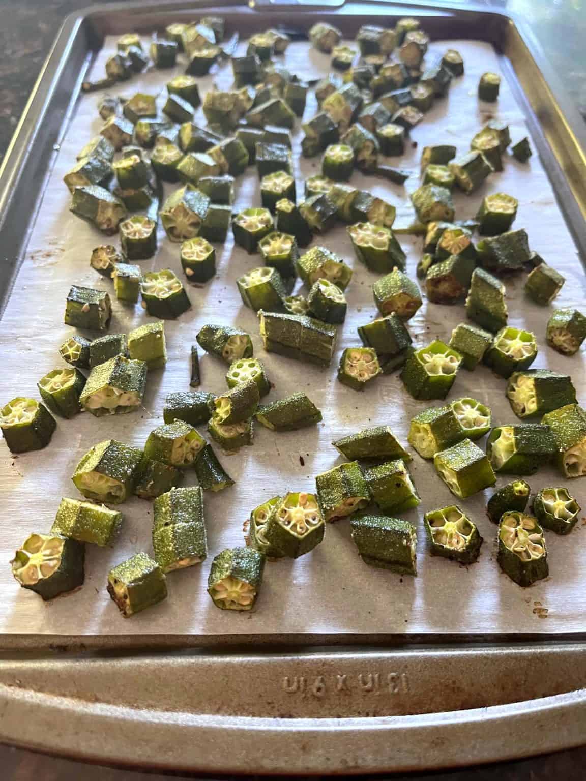 Oven Roasted Okra Recipe – Crispy, Not Slimy! – Melanie Cooks