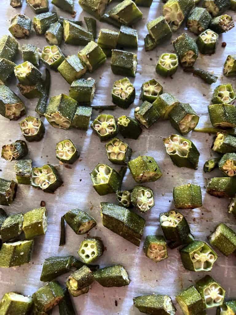 Oven Roasted Okra Recipe – Crispy, Not Slimy! – Melanie Cooks