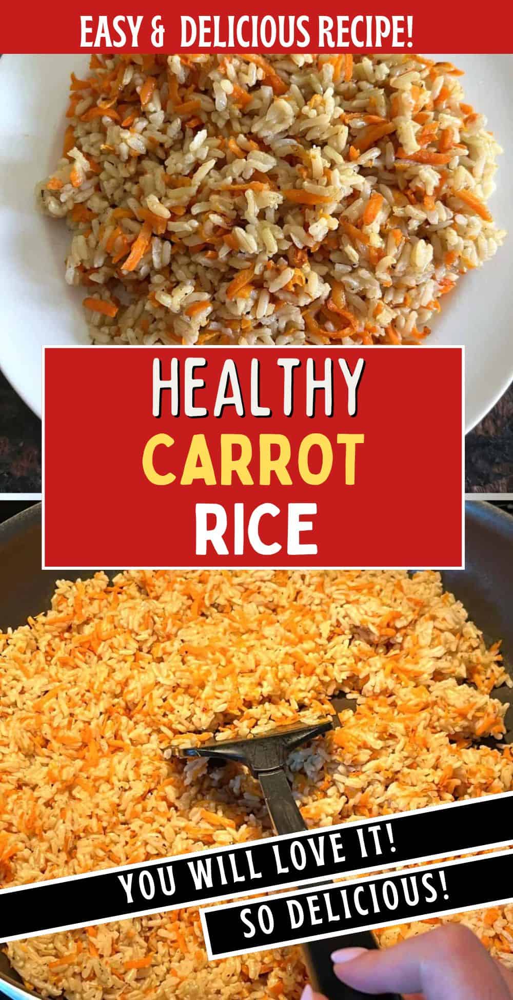 Carrot Rice Recipe – Easy, Quick And Healthy Side Dish – Melanie Cooks
