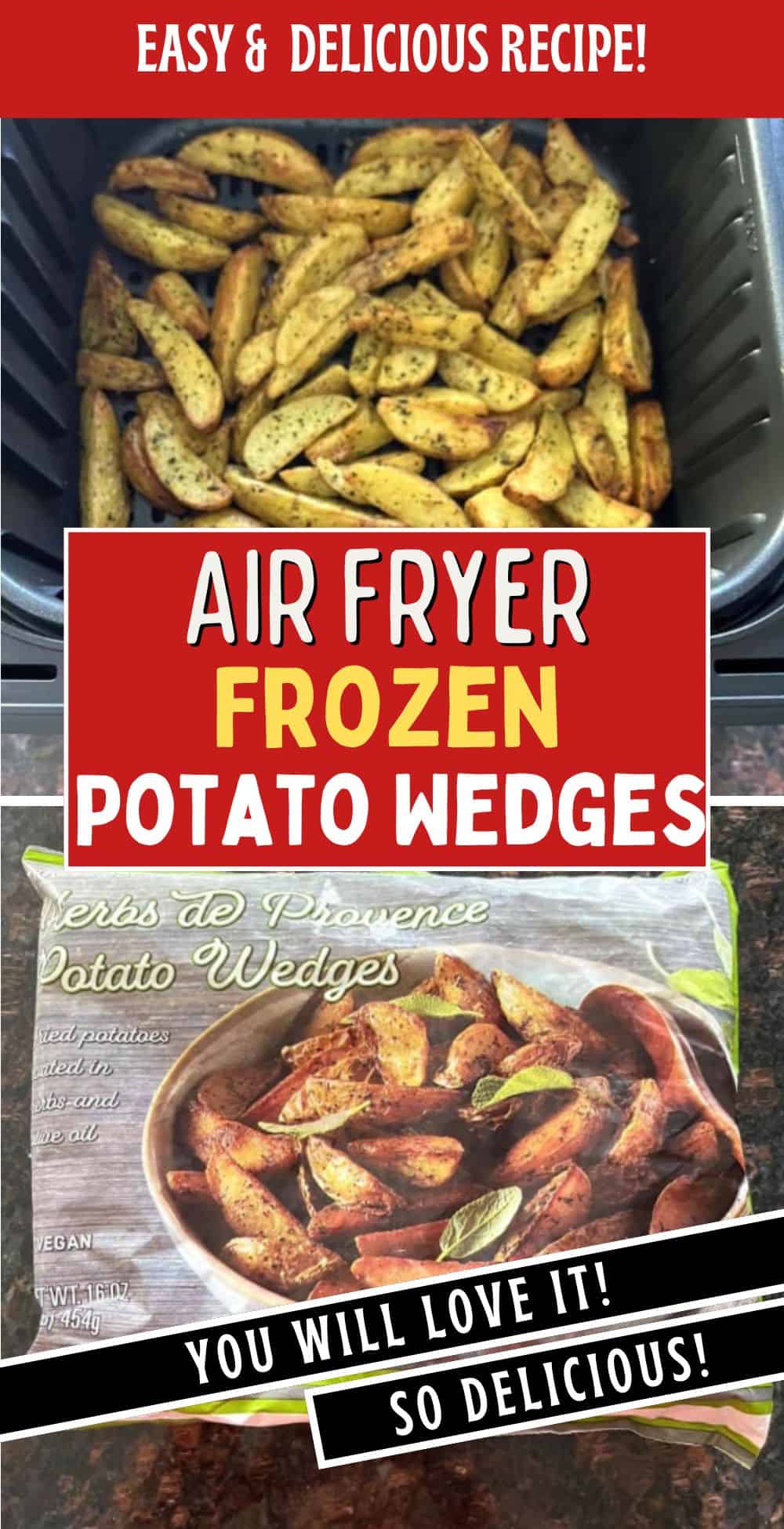 Air Fryer Frozen Potato Wedges (Extra Crispy in 15 Minutes!) – Melanie ...