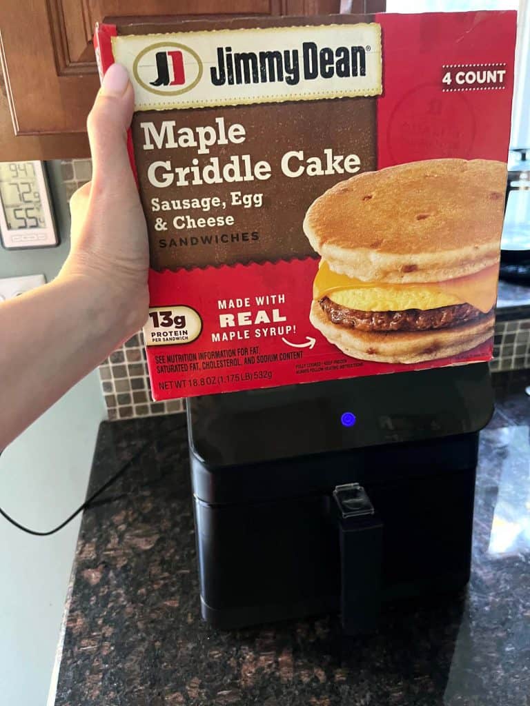 Air Fryer Jimmy Dean Maple Griddle Cake Sandwich (7 Minutes)! – Melanie ...
