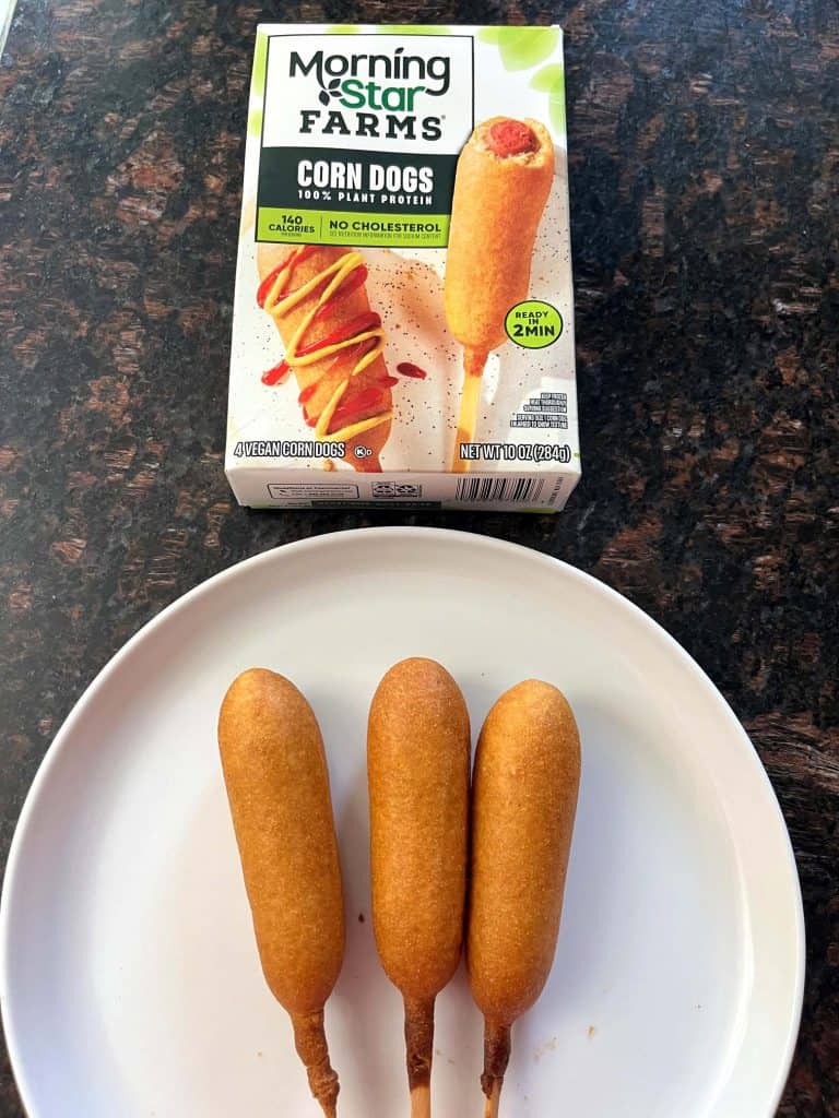 Air Fryer Morningstar Vegan Corn Dogs – Melanie Cooks