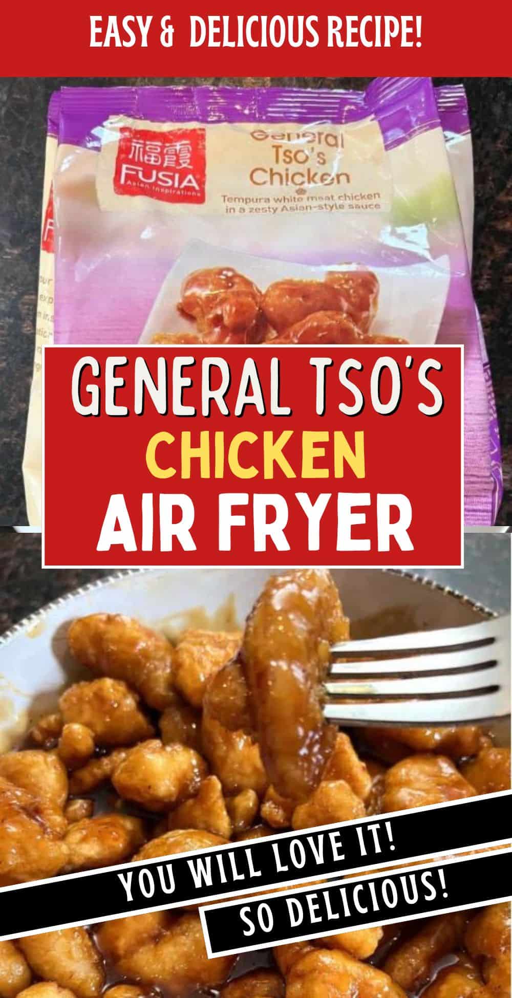 Frozen General Tso’s Chicken in the Air Fryer – Melanie Cooks