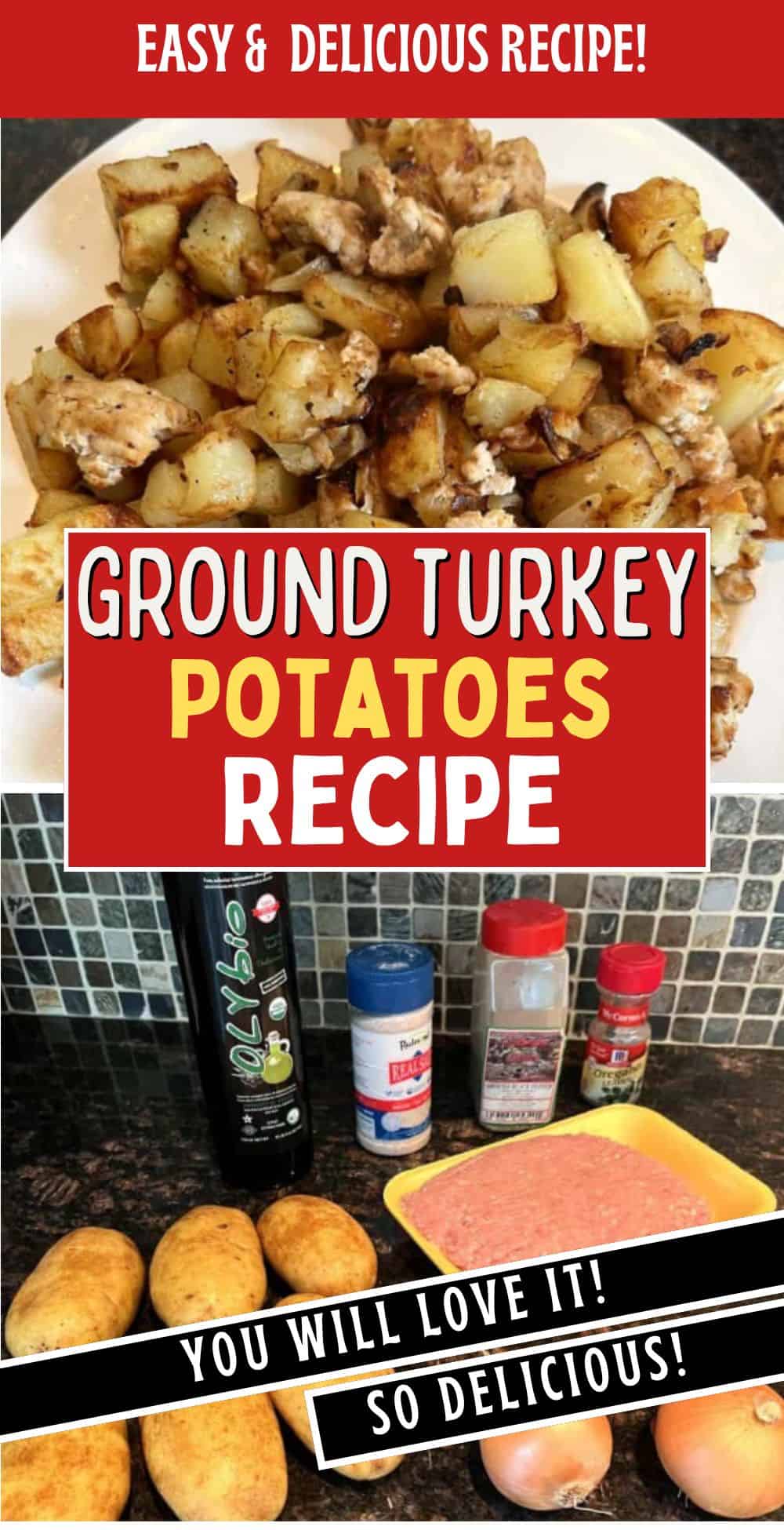 Easy Ground Turkey And Potatoes Skillet Recipe – One Pan Dinner ...