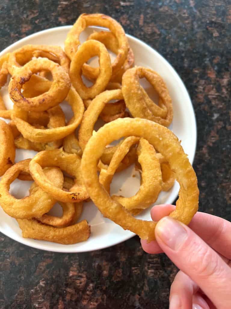 Nathan’s Thick Sliced Battered Onion Rings In Air Fryer – So Crispy ...