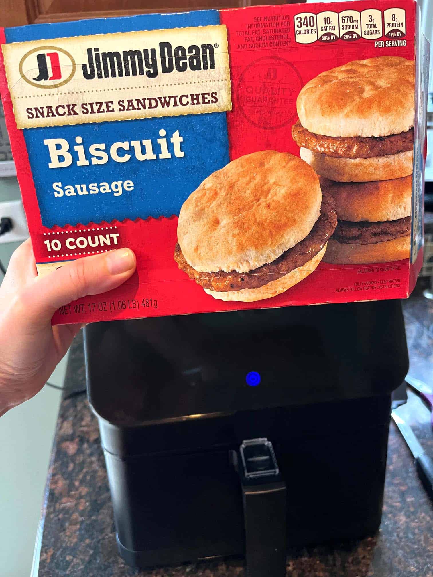 Jimmy Dean Biscuit Sausage Sandwiches In Air Fryer: Easy Crispy ...