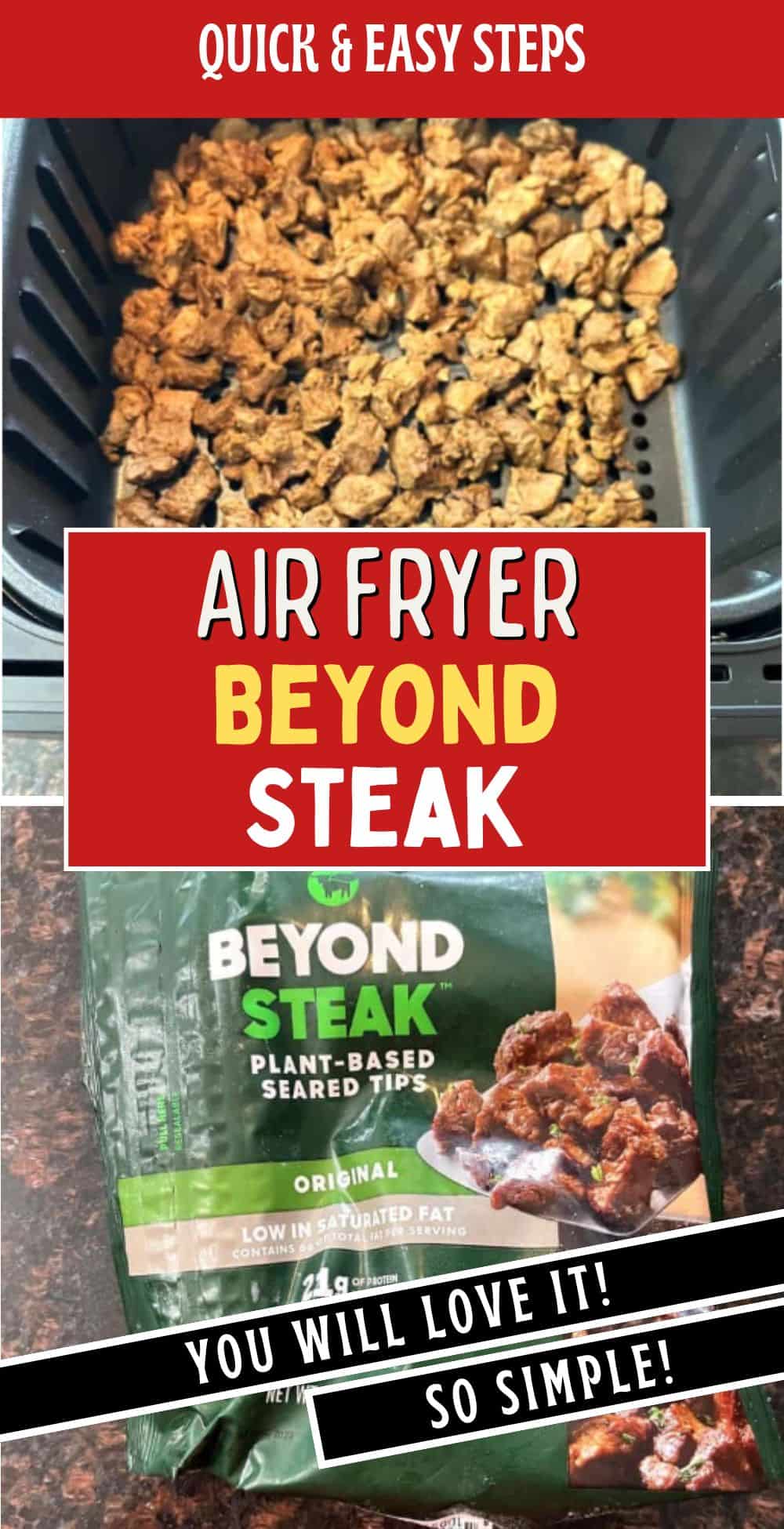 Vegan Beyond Steak Tips In The Air Fryer – Easy Plant Based Protein ...