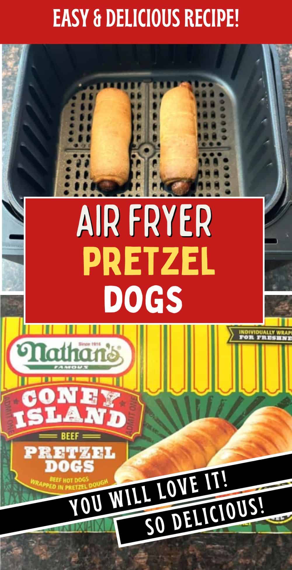 Nathan’s Frozen Pretzel Dogs In The Air Fryer – Melanie Cooks