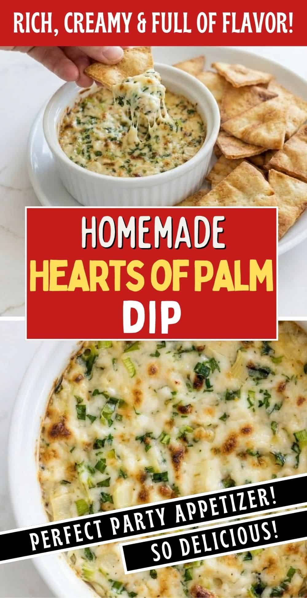 Hearts of Palm Dip Recipe – Simple Party Appetizer – Melanie Cooks