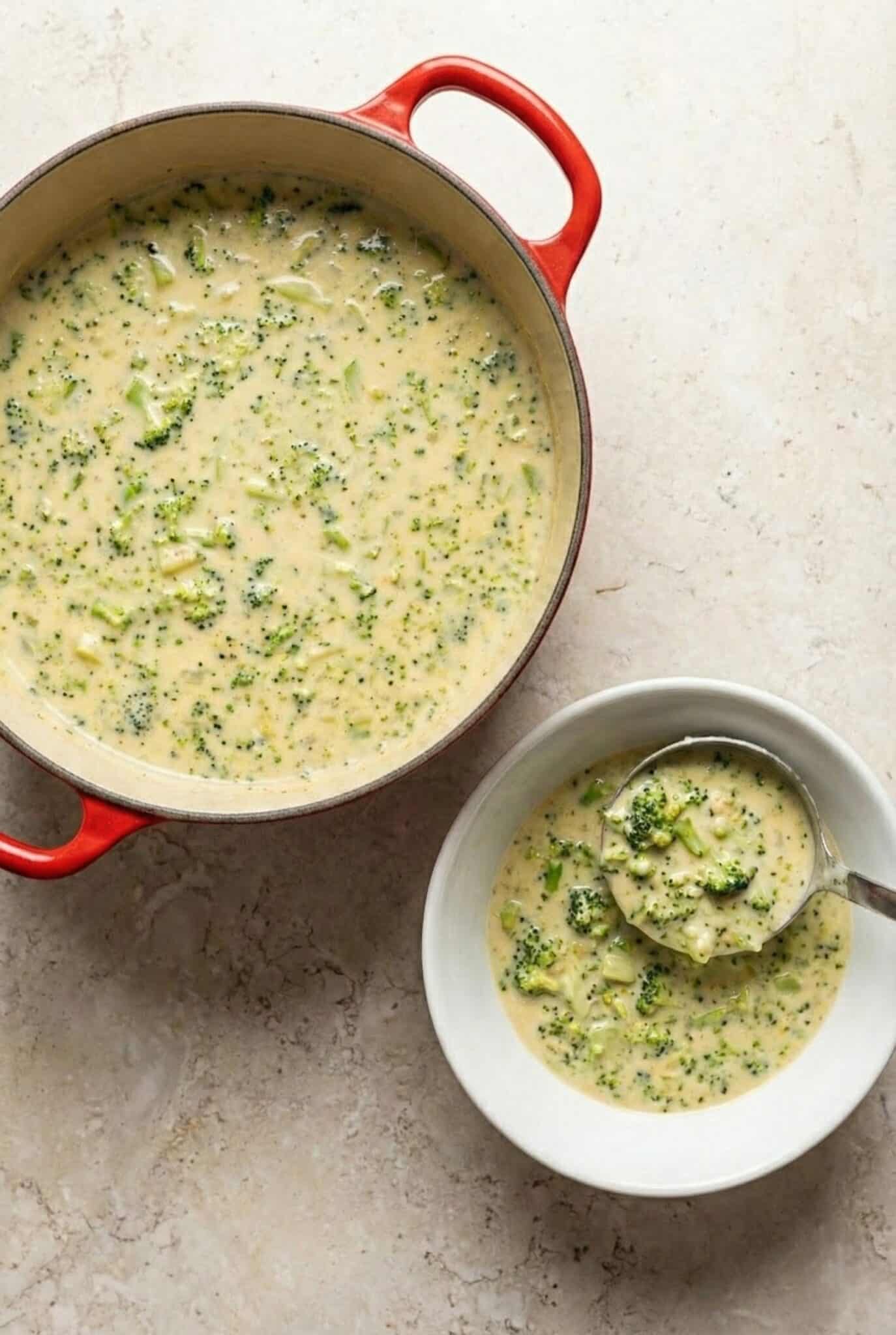 Homemade Broccoli Cheese Soup – Ready in 35 Minutes – Melanie Cooks